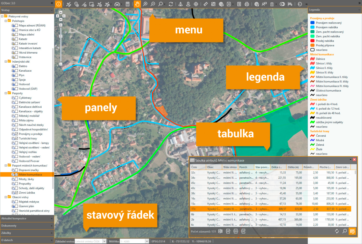 GObec – první mapový on-line server